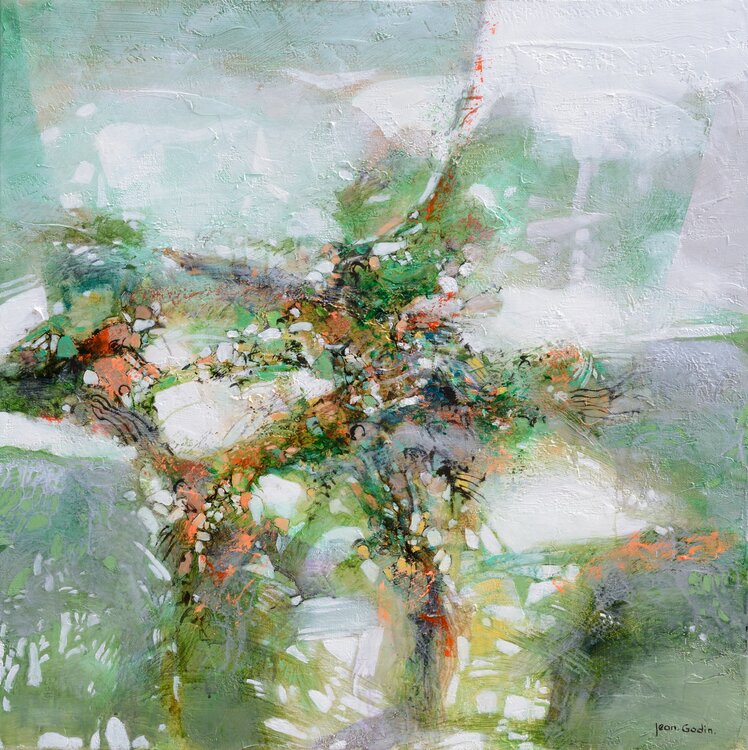 green dream by jean GODIN (2022) : Painting Acrylic, Oil on Canvas ...