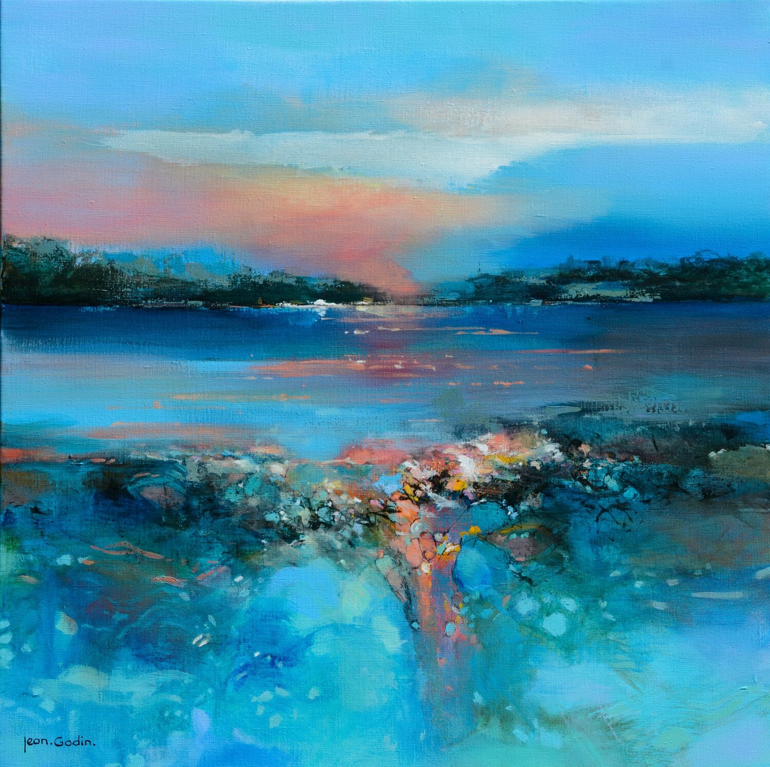 petit matin by jean GODIN (2021) : Painting Acrylic on Canvas - SINGULART