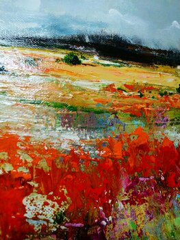 Plaine fleurie de Eric Bruni (2020) : Peinture Acrylique sur Toile ...