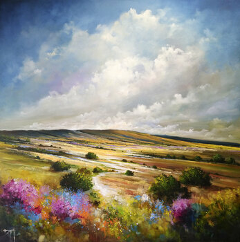 Plaine fleurie de Eric Bruni (2020) : Peinture Acrylique sur Toile ...