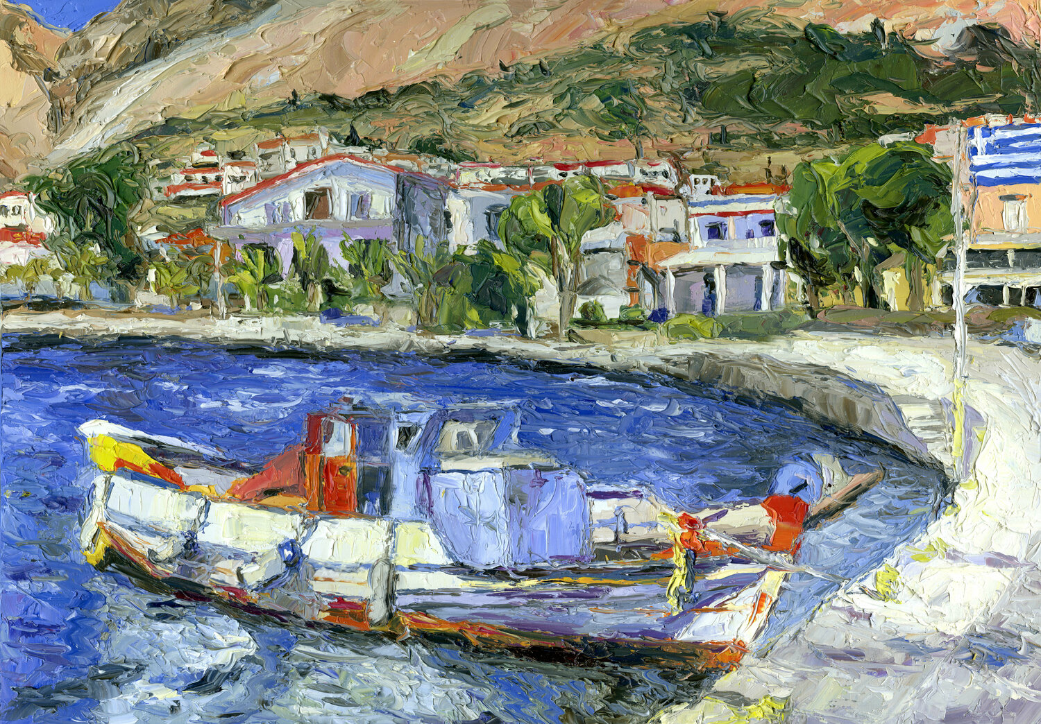 Island of Chios by Christos Baloukos (2020) : Painting Oil on Canvas ...