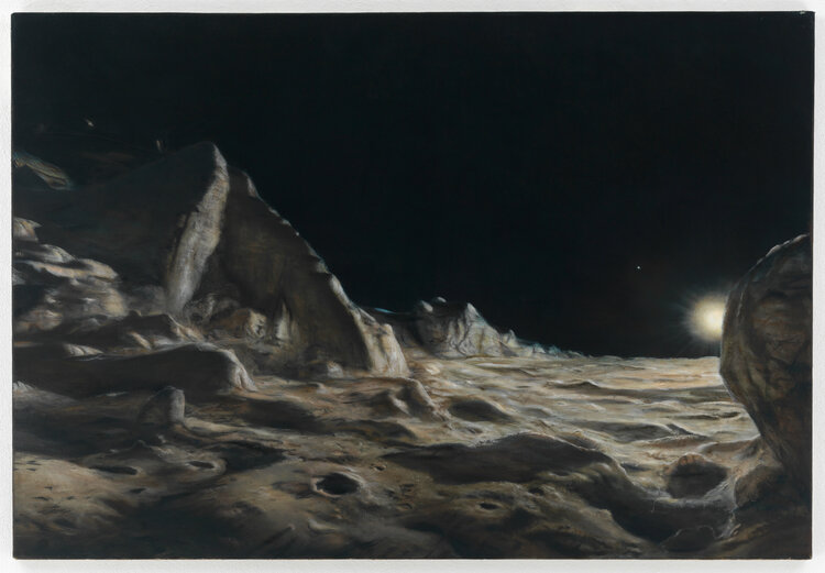 Caloris Planitia auf Merkur by Björn Dressler (2015) : Painting Oil on ...