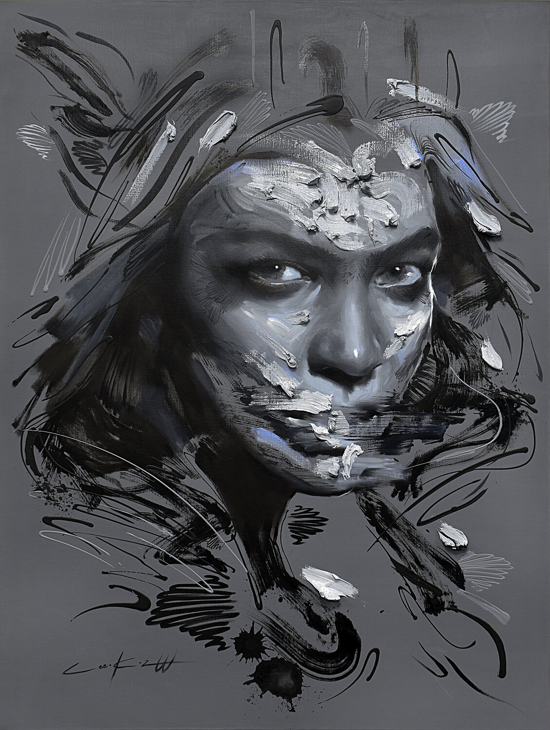 Untitled#P2220 de Lee Killust (2022) : Peinture Huile sur Toile - SINGULART