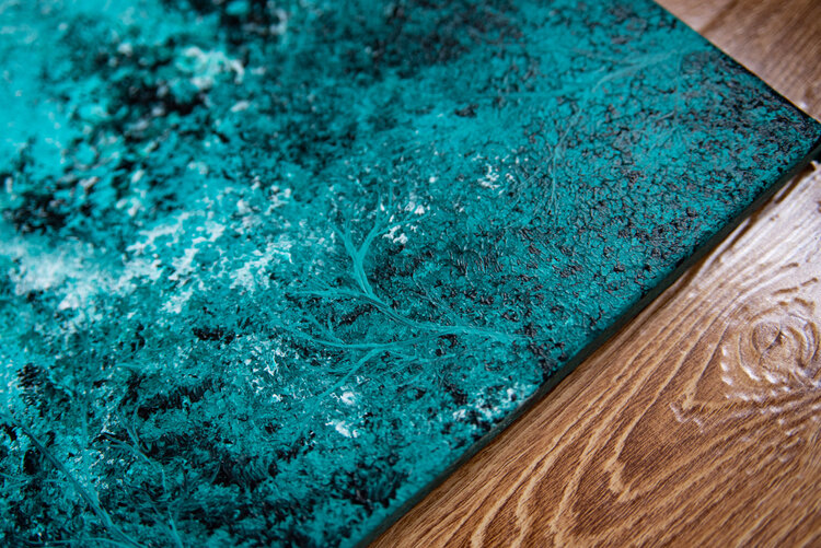 THOUGHTS - abstract nature, mind, subliminal, emerald green, soul ...