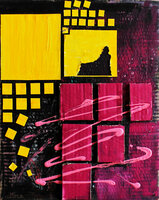 Pink tapir by Irina Tsypilova (2022) : Work on Paper Acrylic, Collage ...