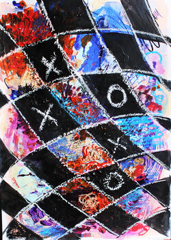 Pink tapir by Irina Tsypilova (2022) : Work on Paper Acrylic, Collage ...