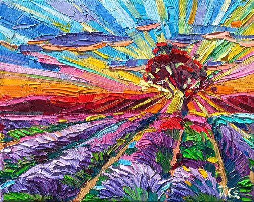 Lavender joy by Vanya Georgieva (2022) : Painting Oil on Canvas - SINGULART