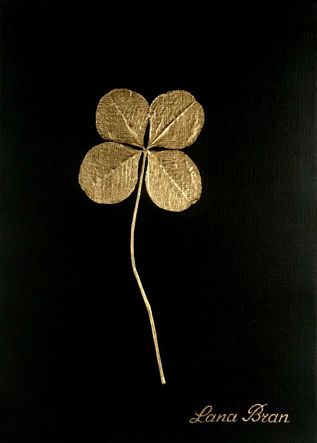 Clover. Gold. Four-leaf clover. Golden clover by Lana Bran (2022 ...