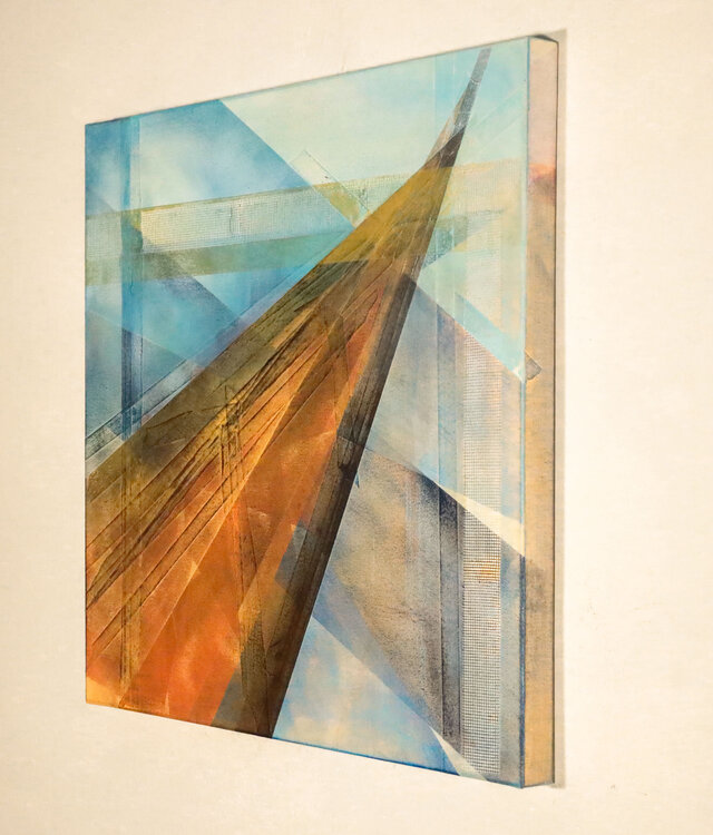 Der Himmel ist die Grenze III von Peter Knauer (2015): Malerei Acryl ...