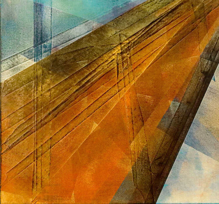 Der Himmel ist die Grenze III von Peter Knauer (2015): Malerei Acryl ...