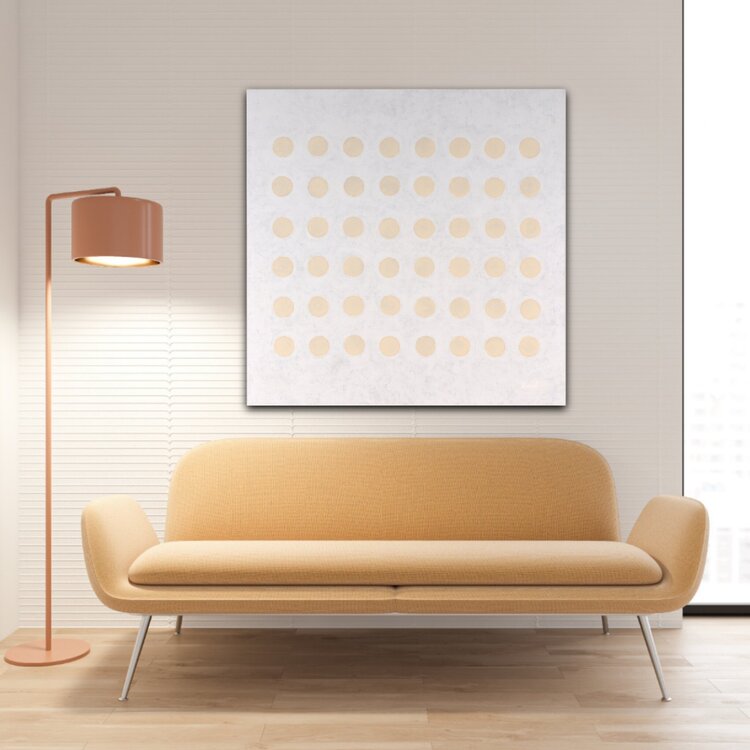 48 circles - inspired by Agnes Martin style by Marisol Evora (2022 ...