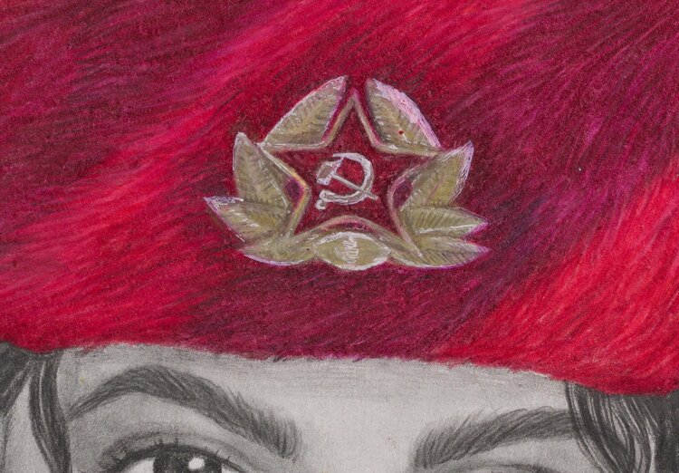 Michael Jackson and Red Ushanka by Marisol Evora (2022) : Drawing ...