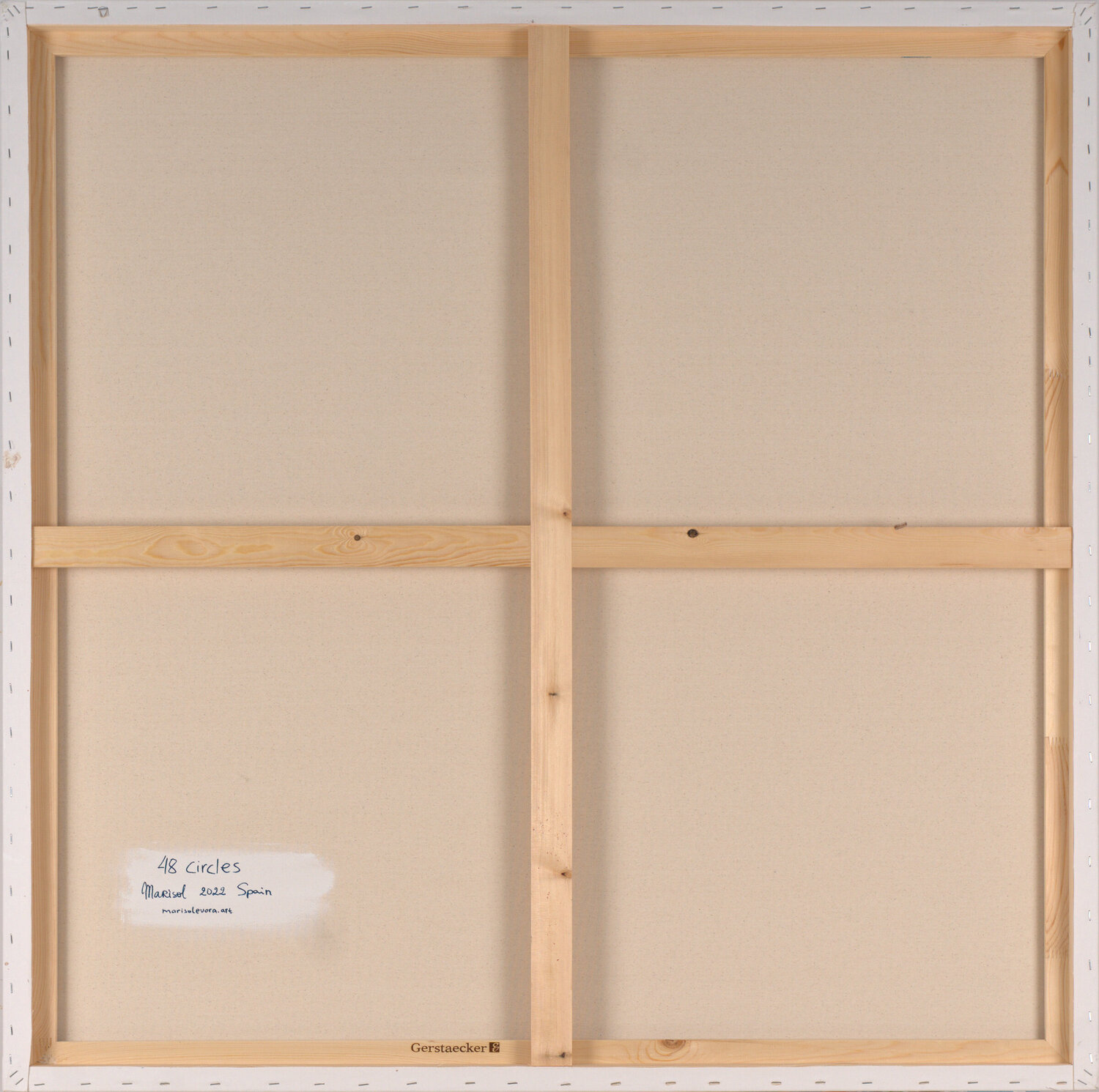 48 circles - inspired by Agnes Martin style by Marisol Evora (2022 ...