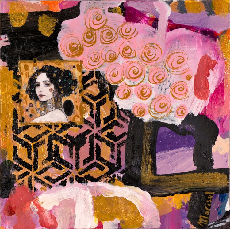 Gloria by Marisol Evora (2022) : Painting Acrylic, Oil Pastel on Wood ...