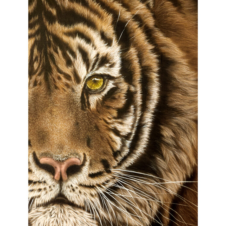 Tiger "Wisdom" - Silk Painting by Olga Belova (2022) : Work on Paper ...