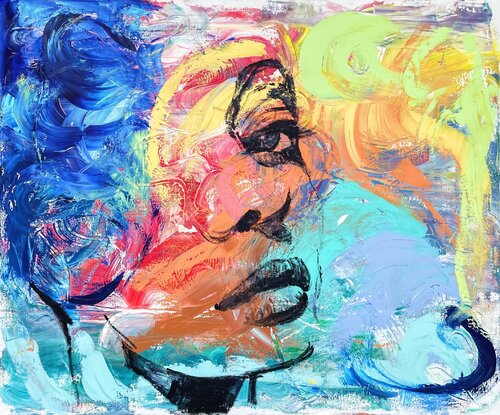 Sabine by Malin Ask (2022) : Painting Acrylic, Charcoal on Canvas ...