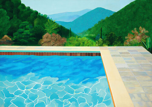 THE POOL, David Hockney, S2 by Dent-de-Lion du Midi (2021) : Print ...