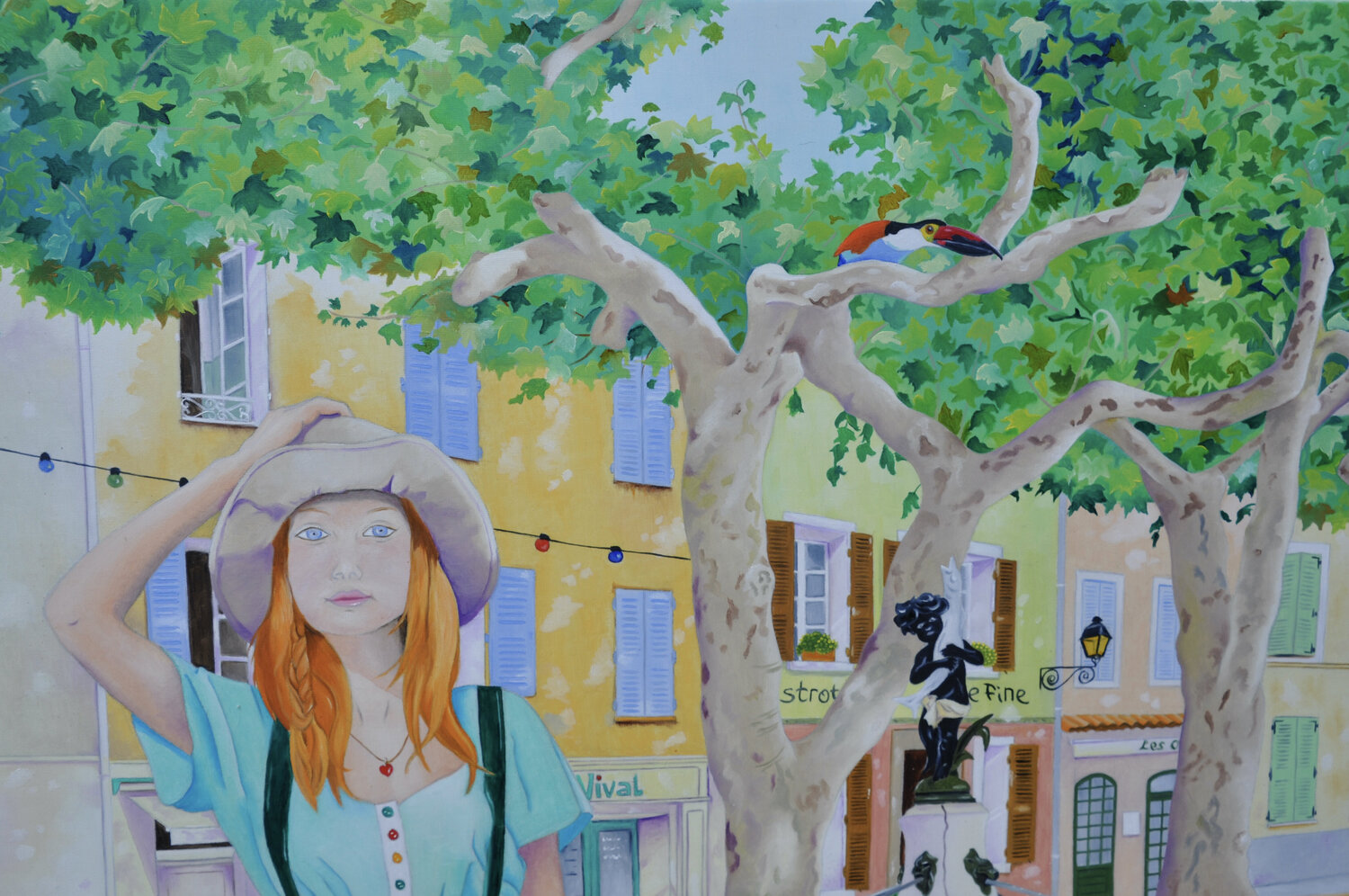 LA FÊTE DES FONTAINES A COLLOBRIERES von Martine Alison (2022): Malerei ...