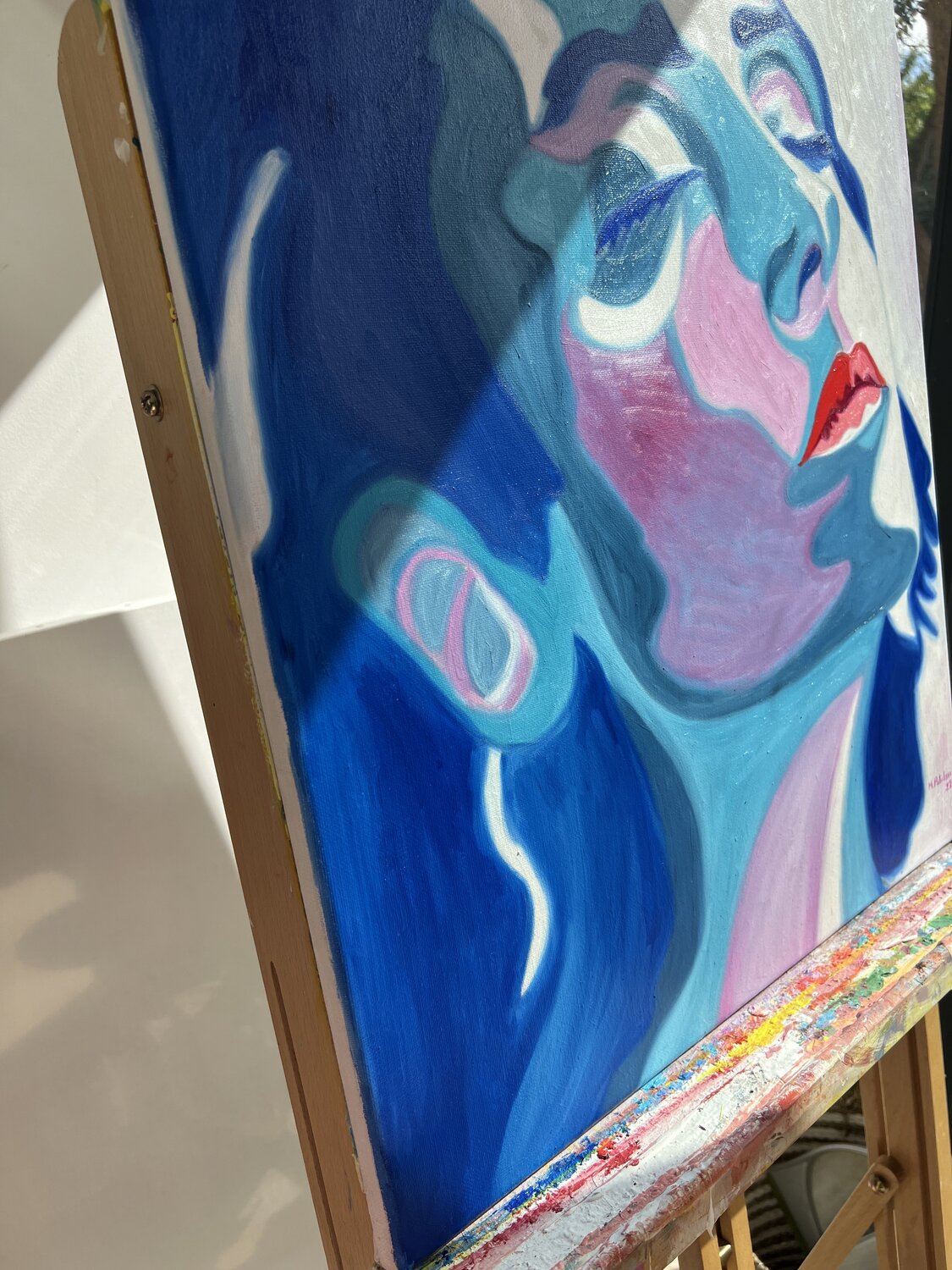 The Inner blue Light by Mathilde Polidori (2022) : Painting Oil on ...