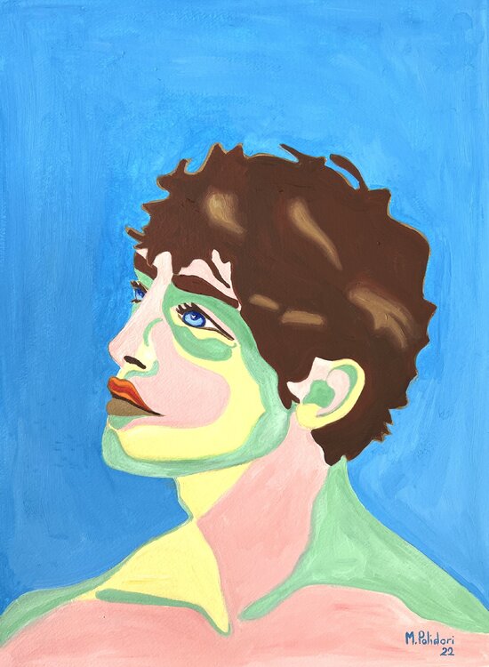 Dreamer #4 by Mathilde Polidori (2021) : Painting Oil on Paper - SINGULART