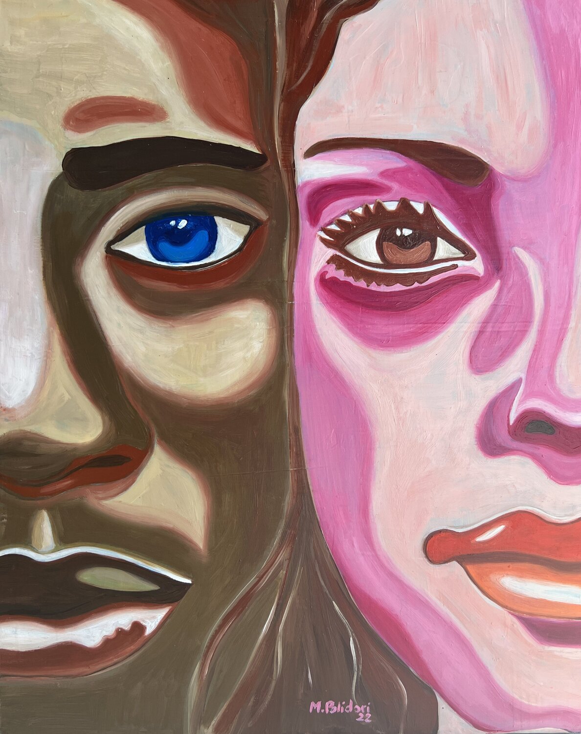 Eyes Symphony by Mathilde Polidori (2022) : Painting Oil on Canvas ...