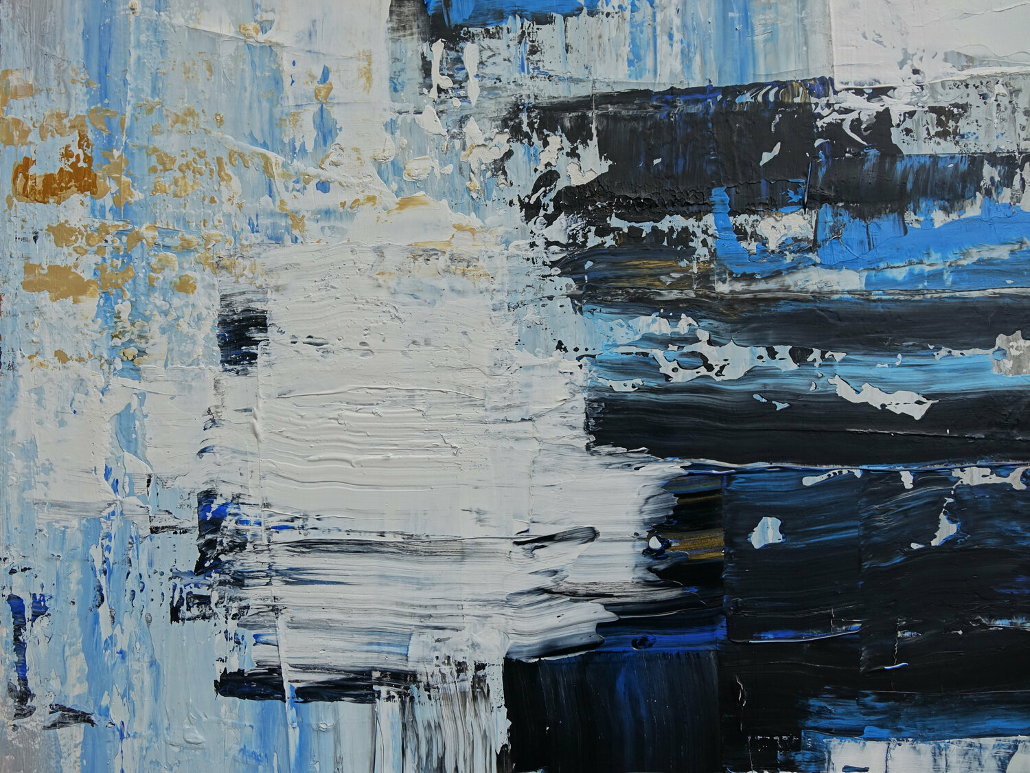 Blue Abstract by Wojtek Babski (2020) : Painting Acrylic on Canvas - SINGULART