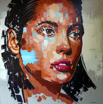 Face 43 by Wojtek Babski (2020) : Painting Acrylic on Canvas - SINGULART