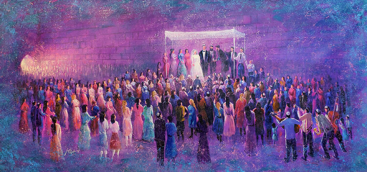 The Sanctity of Wedding I by Yossi Rosenstein (2021) : Painting Acrylic ...