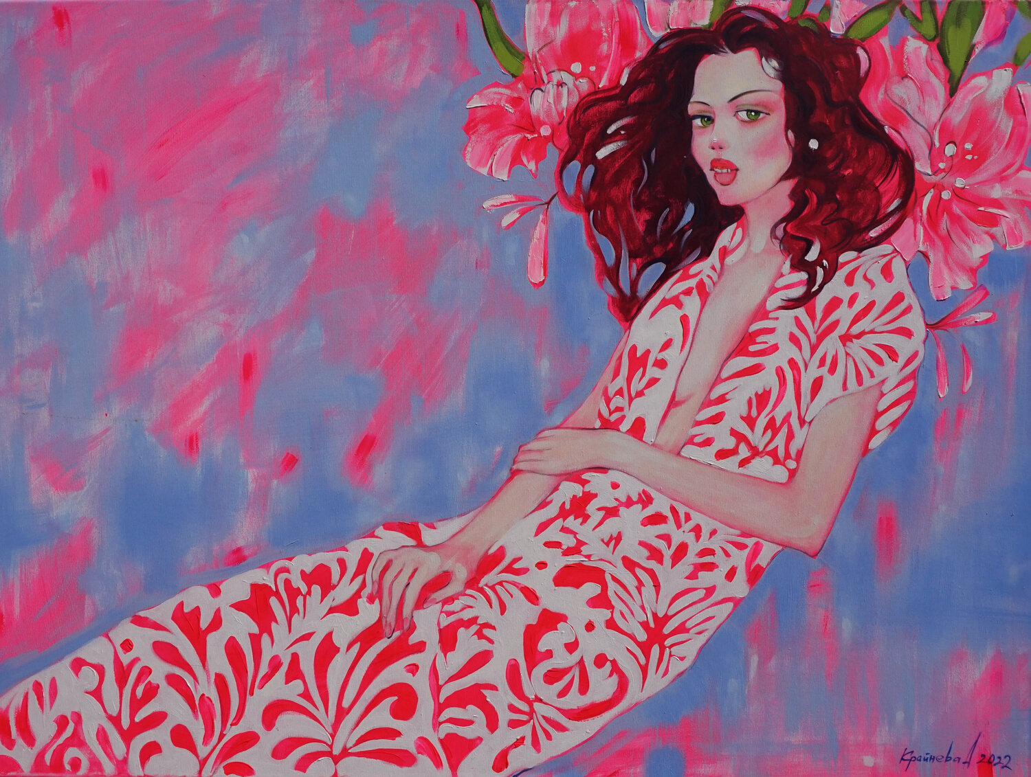 Danae by Anastasia Kraineva (2022) : Painting Oil on Canvas - SINGULART