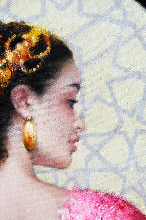 The Pink Dress by Emil Aziz (2020) : Painting Oil on Canvas - SINGULART