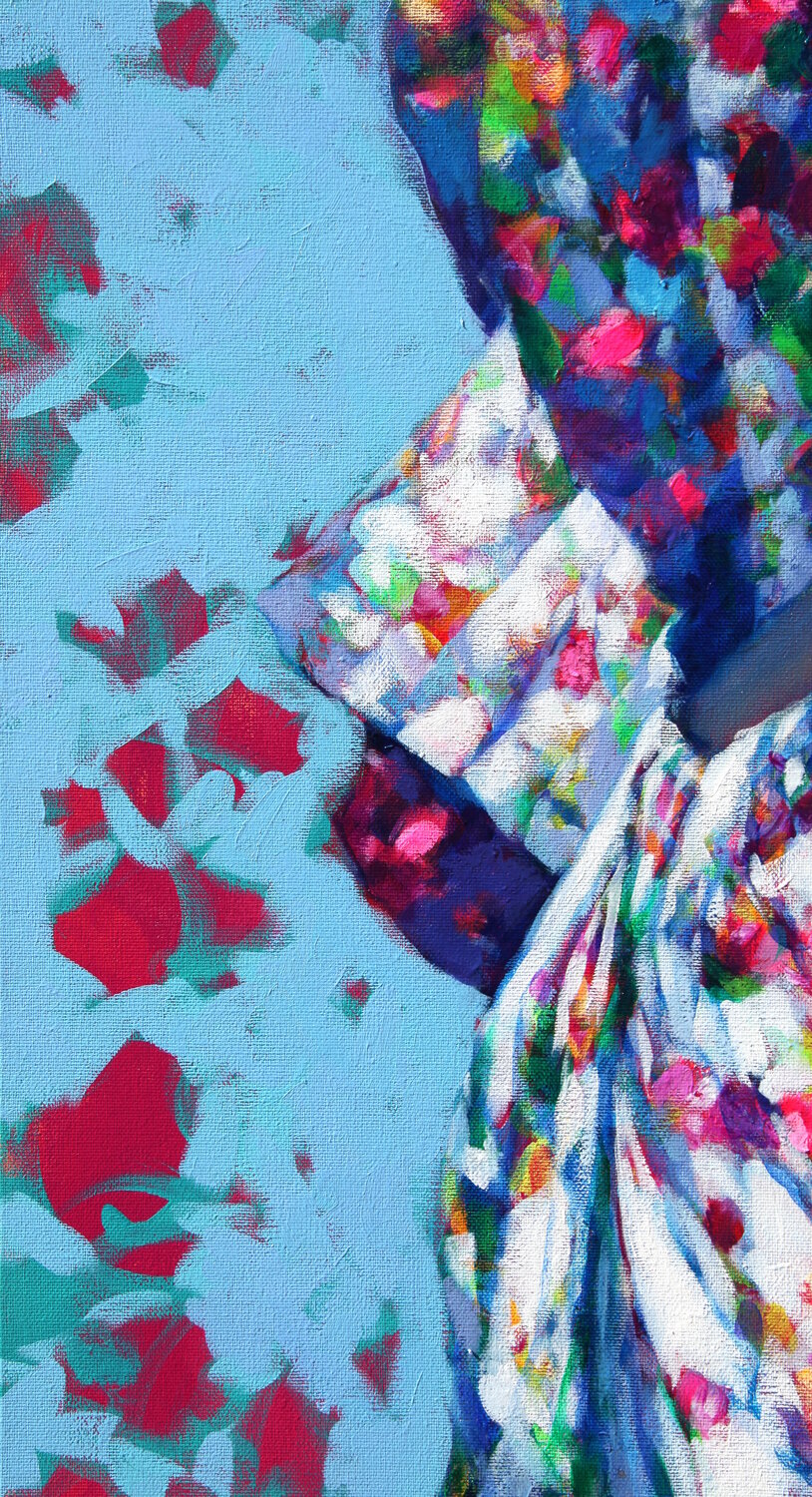 Dancing Flowers by Emil Aziz (2021) : Painting Oil on Canvas - SINGULART