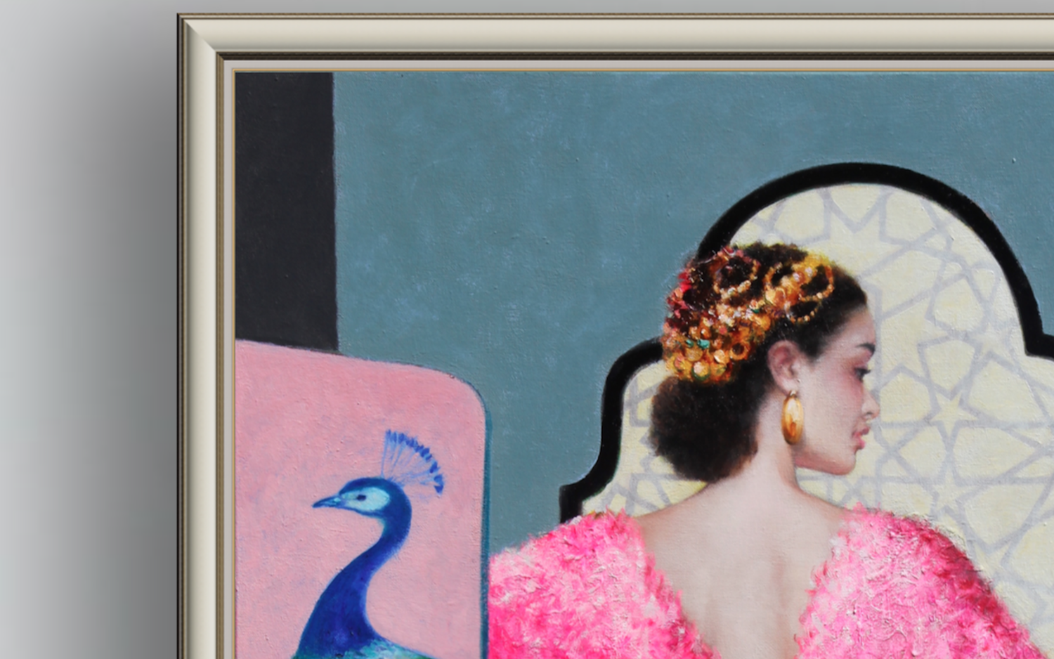 The Pink Dress by Emil Aziz (2020) : Painting Oil on Canvas - SINGULART