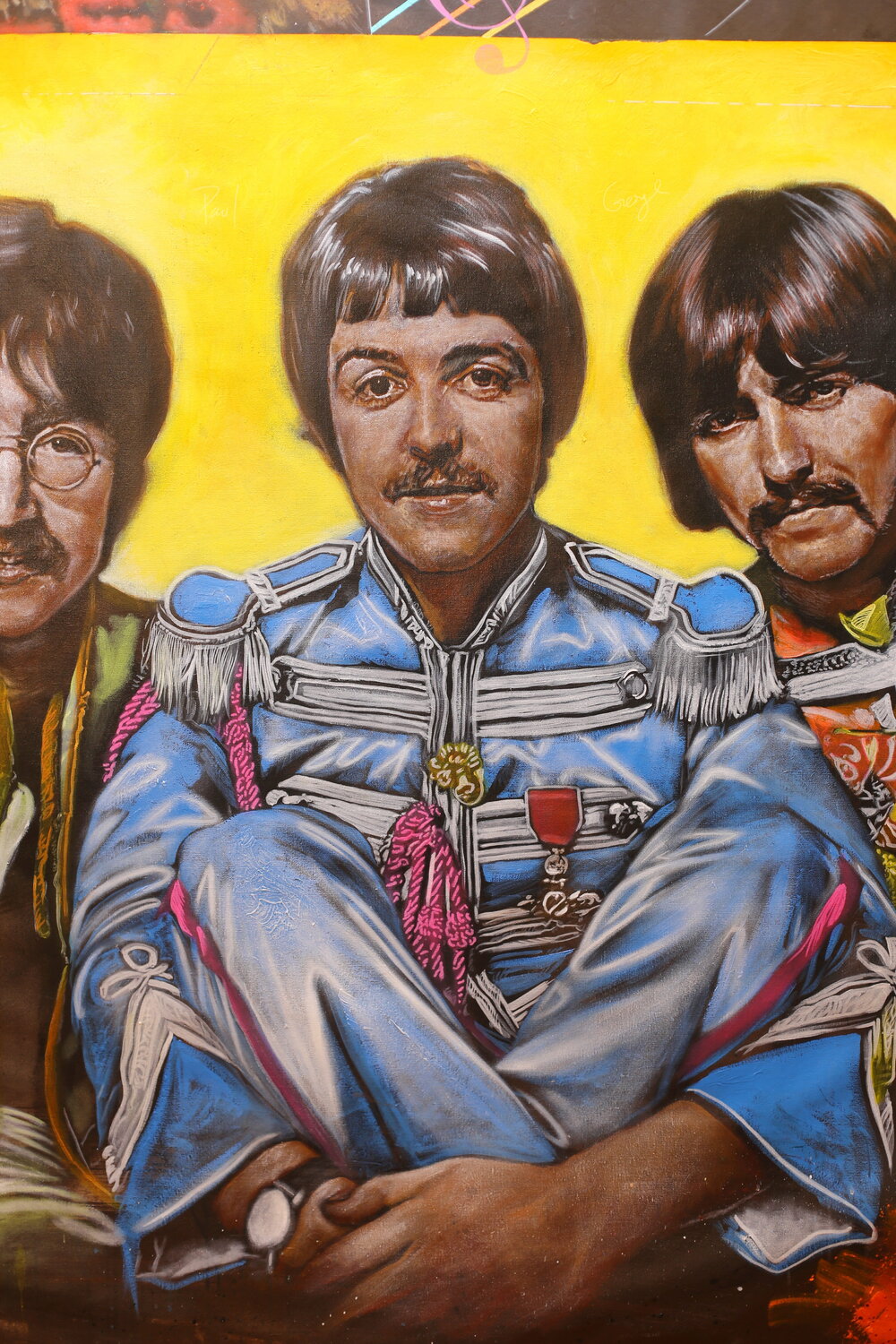 Beatles John Lennon, Paul McCartney, George Harrison and Ringo Starr in ...