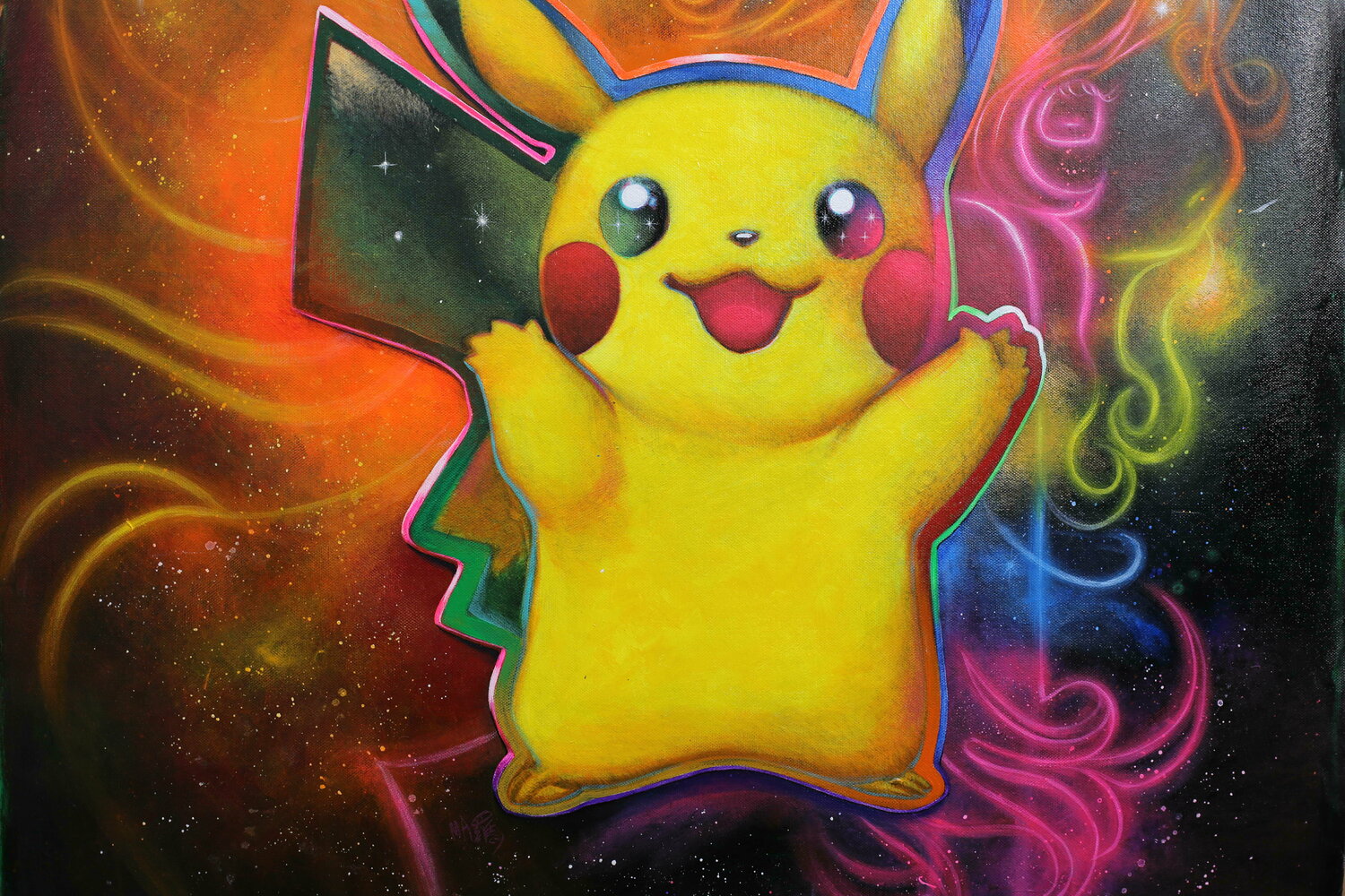 Untitled ( Meditation with Pikachu of Pokémon in acid universe ) by ...