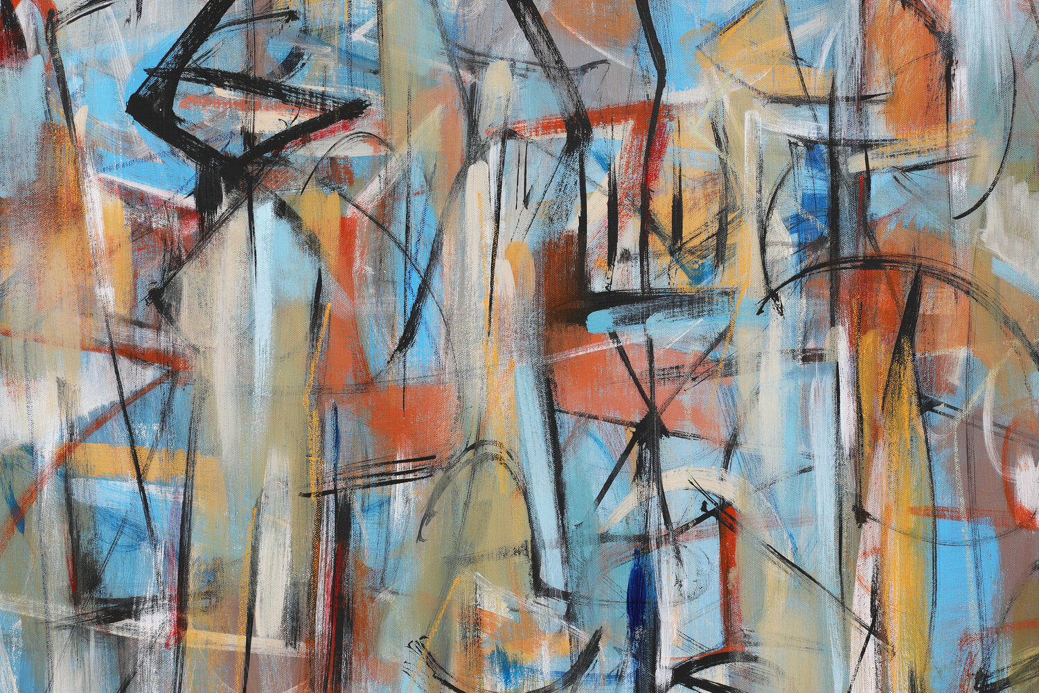 Jam Session by Francesco D'Adamo (2020) : Painting Acrylic, Pastel on ...