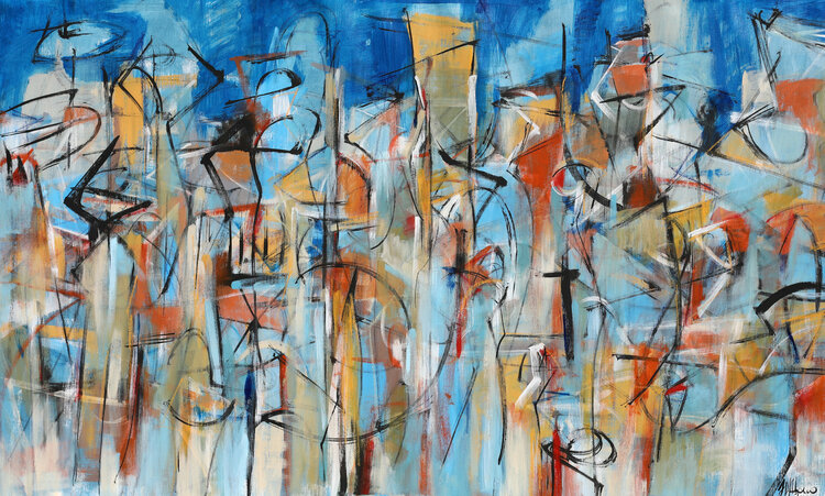 Jam Session by Francesco D'Adamo (2020) : Painting Acrylic, Pastel on ...