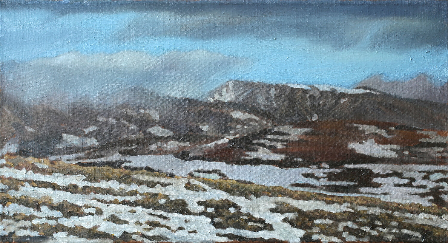 The Winter under The High Tatras by Roman Rembovsky (2020) : Painting ...