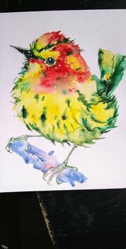 Wild boar pig art by Daniela Vasileva (2022) : Painting Watercolor on ...