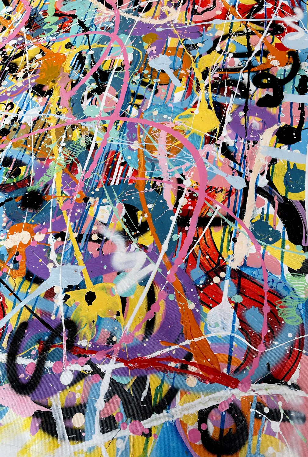 Prometheus by Mercedes Lagunas (2021) : Painting Acrylic, Spray paint ...