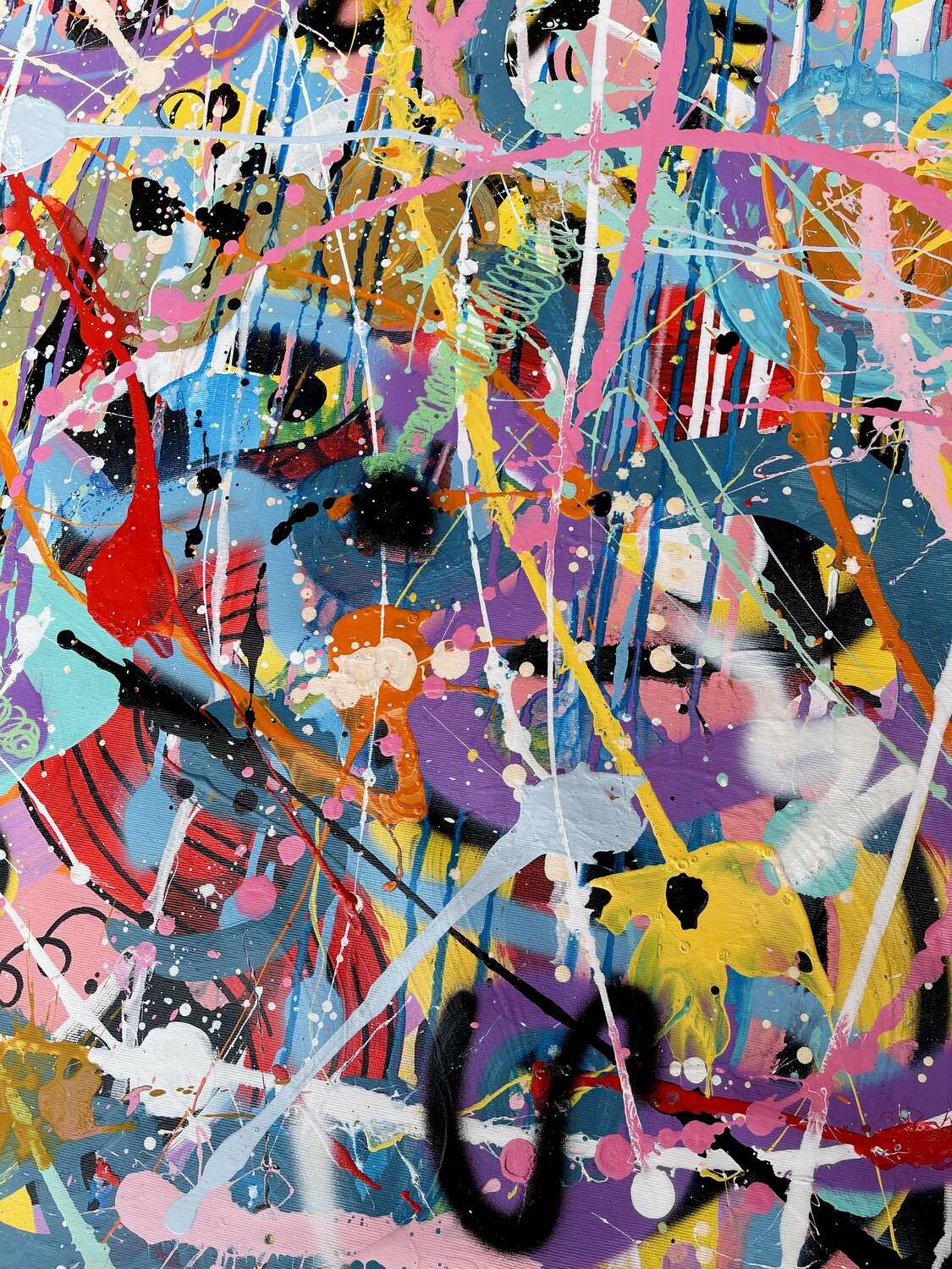 Prometheus by Mercedes Lagunas (2021) : Painting Acrylic, Spray paint ...