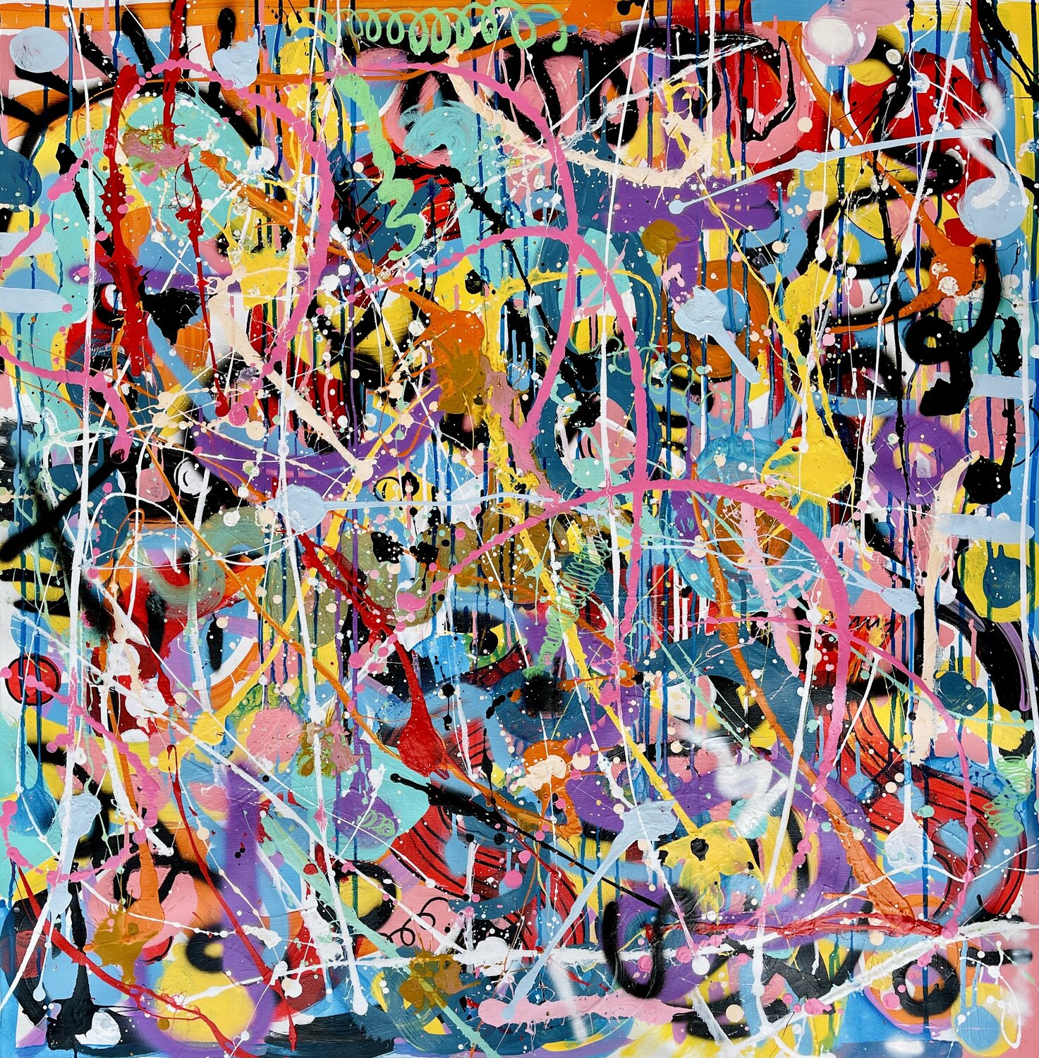 Prometheus by Mercedes Lagunas (2021) : Painting Acrylic, Spray paint ...