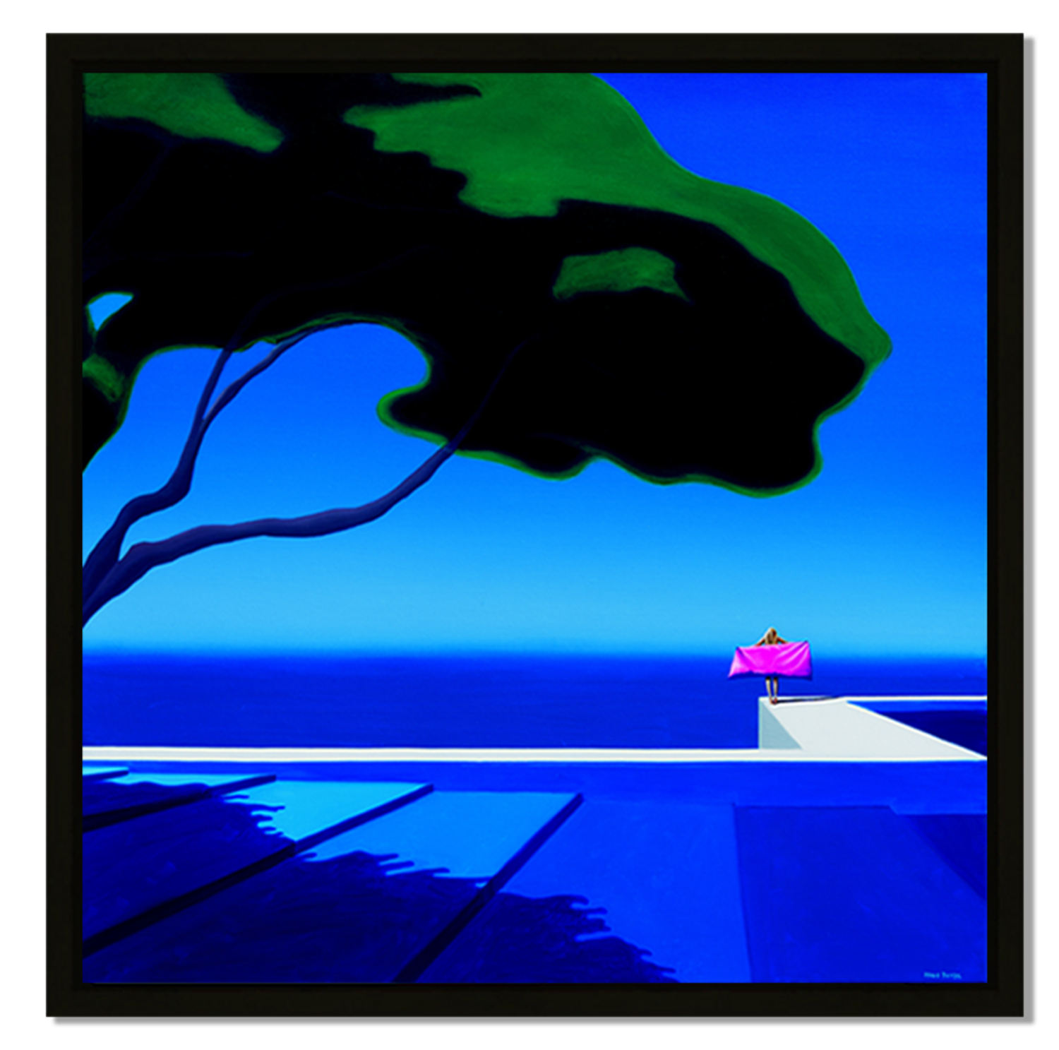 Le Parfum du Sud 110 x 110 cm by Hugo Pondz (2022) : Print Giclée print on Canvas - SINGULART