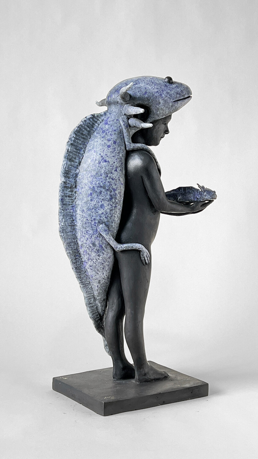 LA NIÑA AJOLOTE by Francesca Dalla Benetta (2022) : Sculpture Bronze - SINGULART