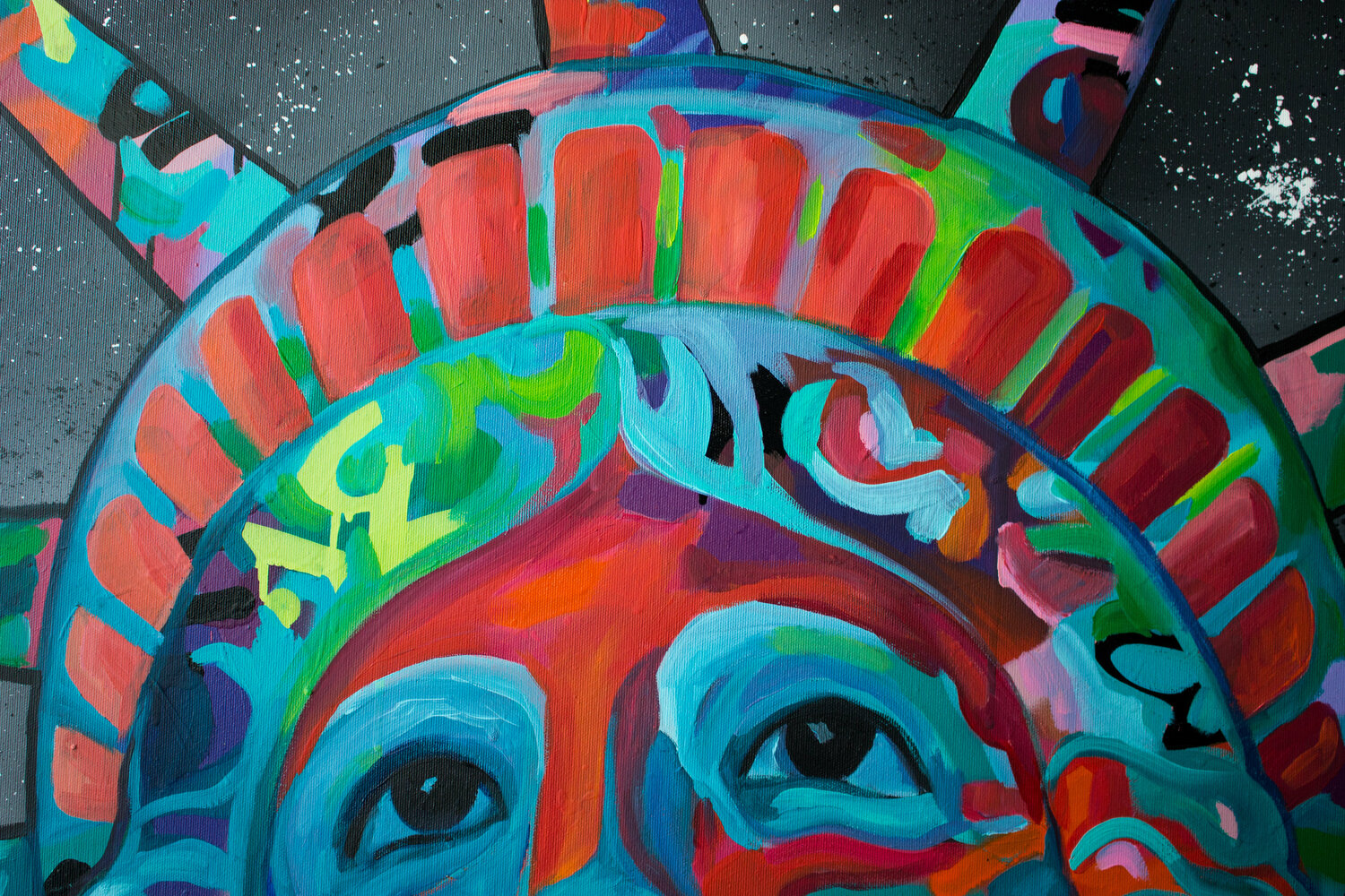 The liberty is now von Monika Mrowiec (2020): Malerei Acryl, Graffiti ...