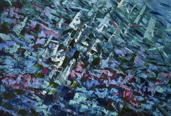 Abstract Fish by Olga Nikitina (2022) : Painting Oil on Canvas - SINGULART