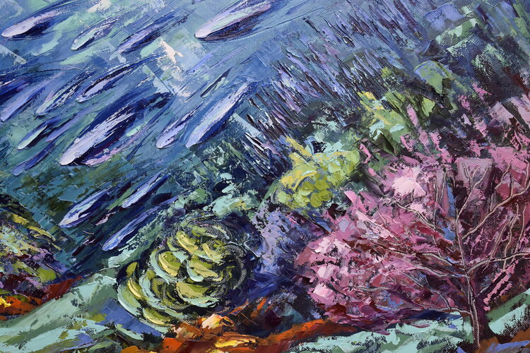Tropical Coral Reef by Olga Nikitina (2022) : Painting Oil on Canvas ...