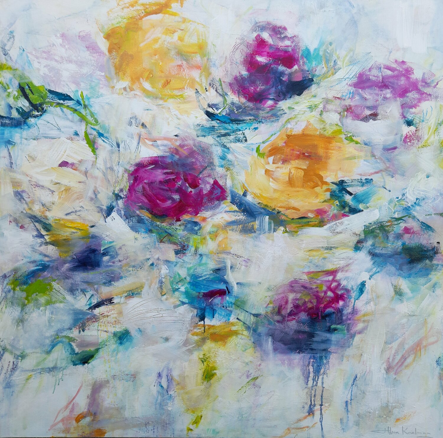 Radiant Love by Hilma Koelman (2022) : Painting Acrylic on Canvas ...