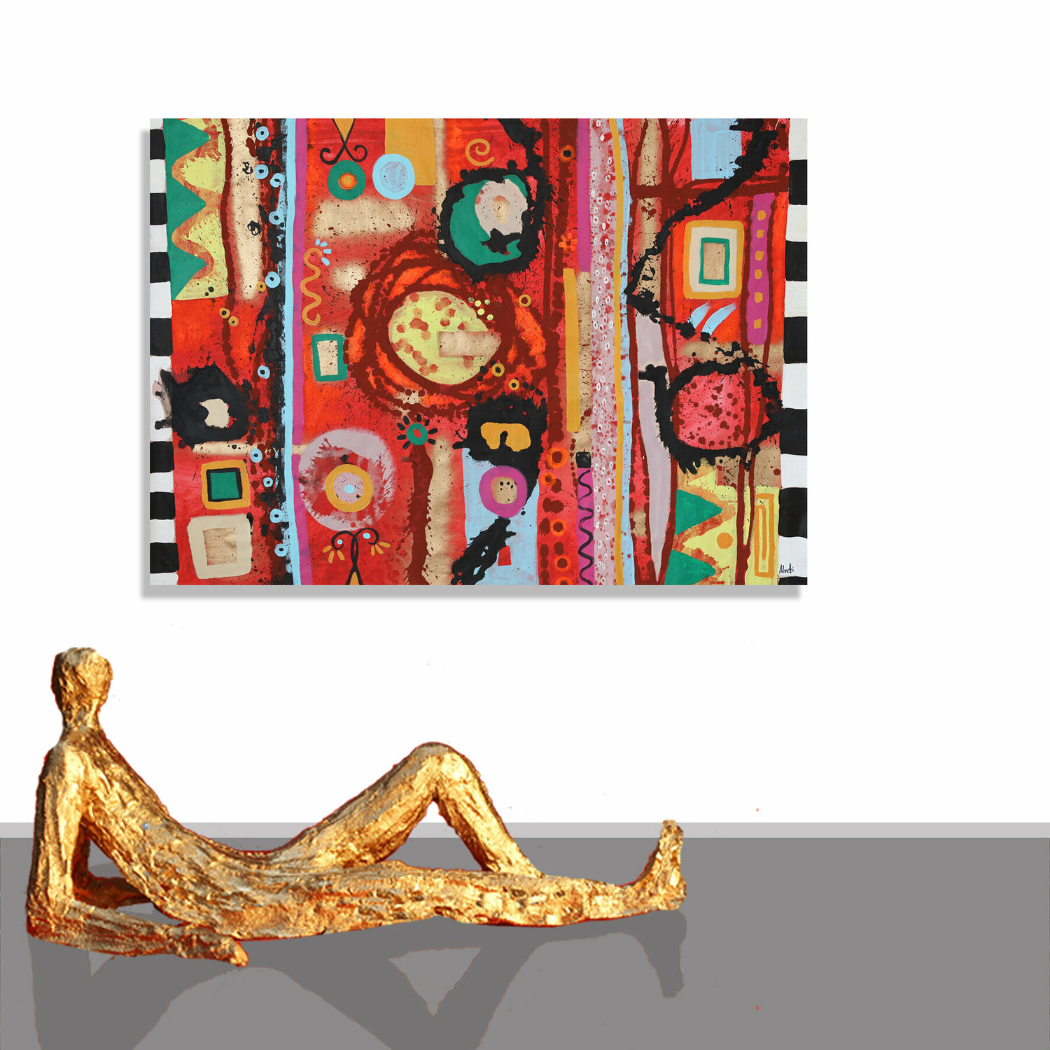 samsara by Maria Moretti (2020) : Painting Acrylic, Oil on Canvas ...