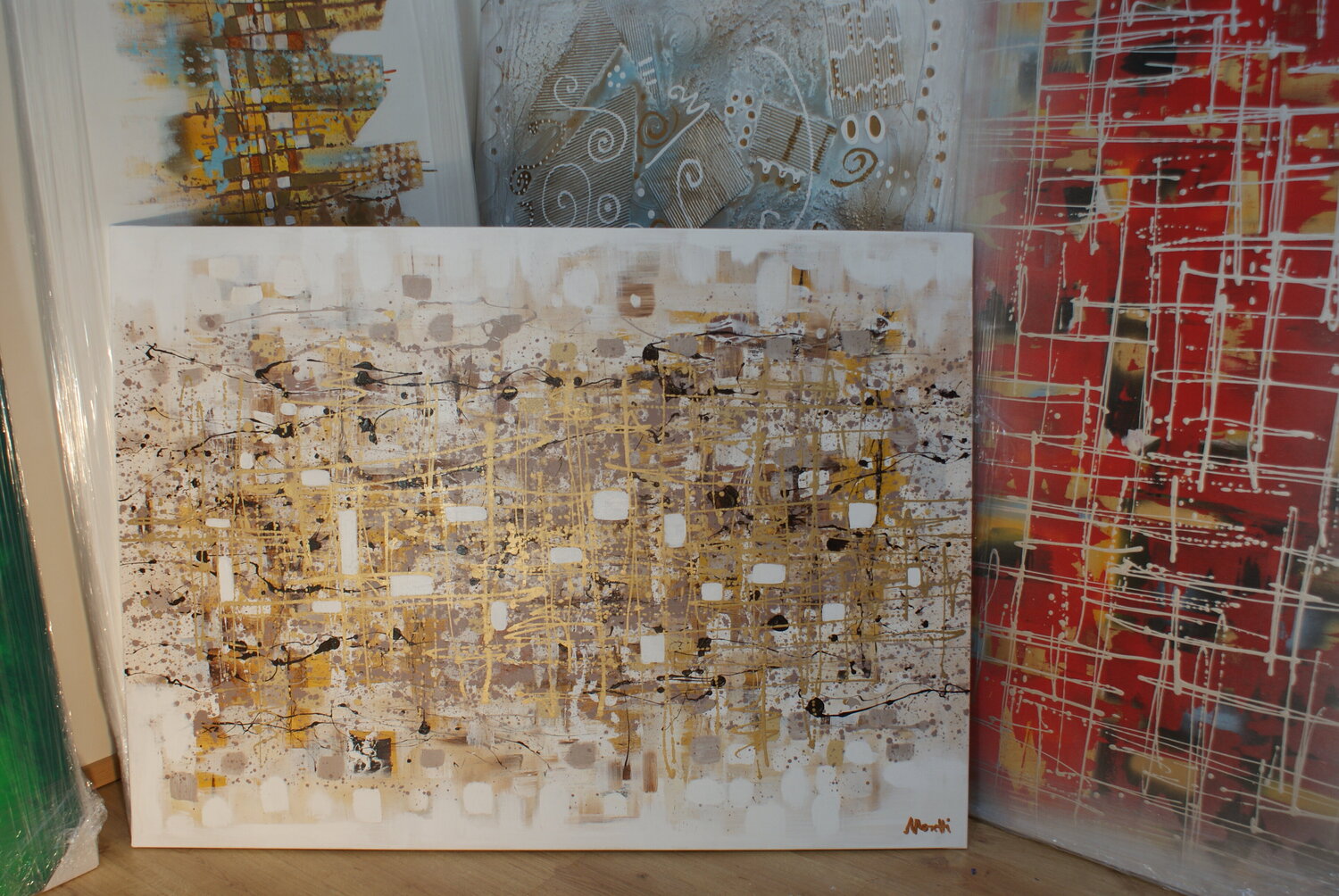 Pleasure by Maria Moretti (2023) : Painting Acrylic, Lacquer on Canvas ...