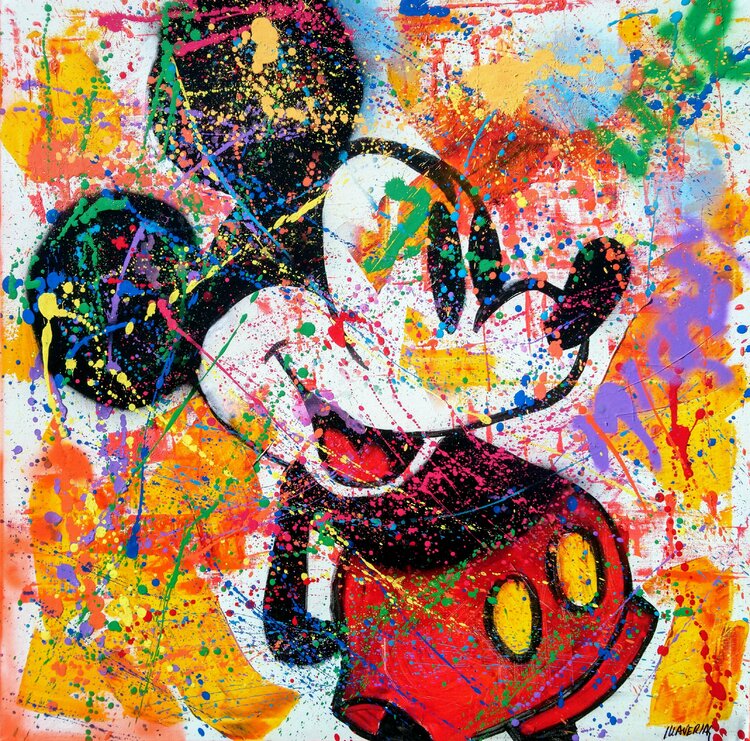 Mickey pop dripping de Joan Llaverias (2020): Pintura Acrílico en ...